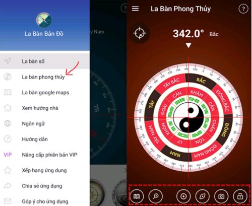 Hướng dẫn cách sử dụng la bàn trên điện thoại Samsung
