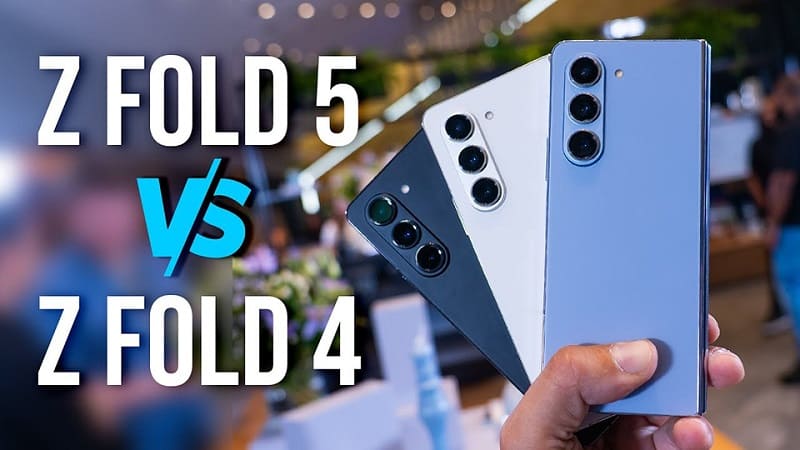 So sánh chi tiết điện thoại Samsung Galaxy Z Fold5 và Z Fold4
