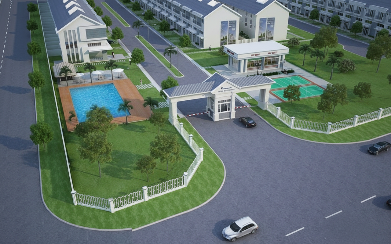 Khu Dân Cư Mega Ruby, Nhà Phố Sân Vườn, An Ninh Compound Khép Kín 2026