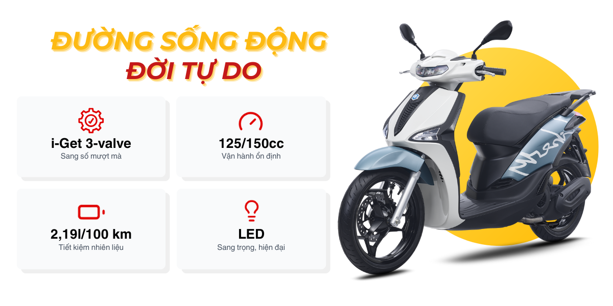 Piaggio Liberty: Bảng giá xe, thông tin và ưu đãi 07/2025