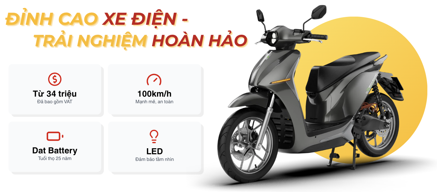 Dat Bike Quantum - Xe máy điện hiệu suất vượt trội