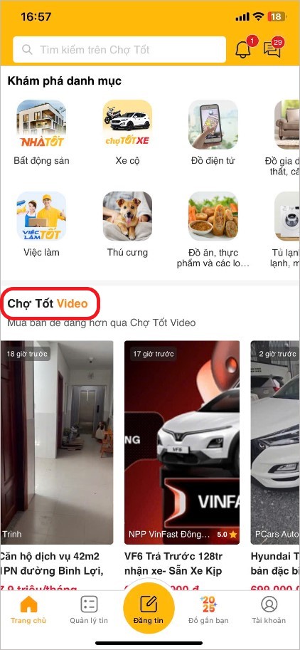 Trải nghiệm tuyệt vời hơn với ứng dụng Chợ Tốt trên Android và iOS ...
